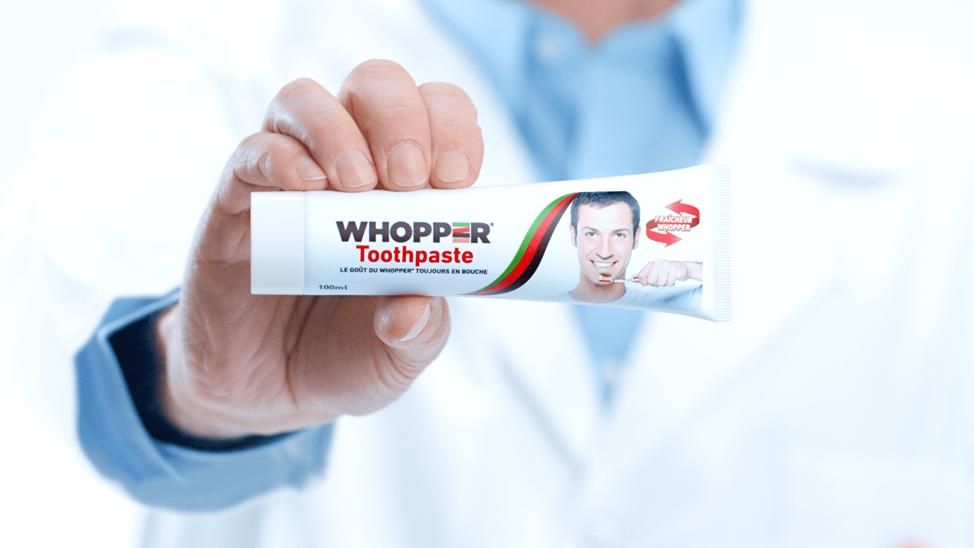 Burger King - Whopper Toothpaste - Packshotmag