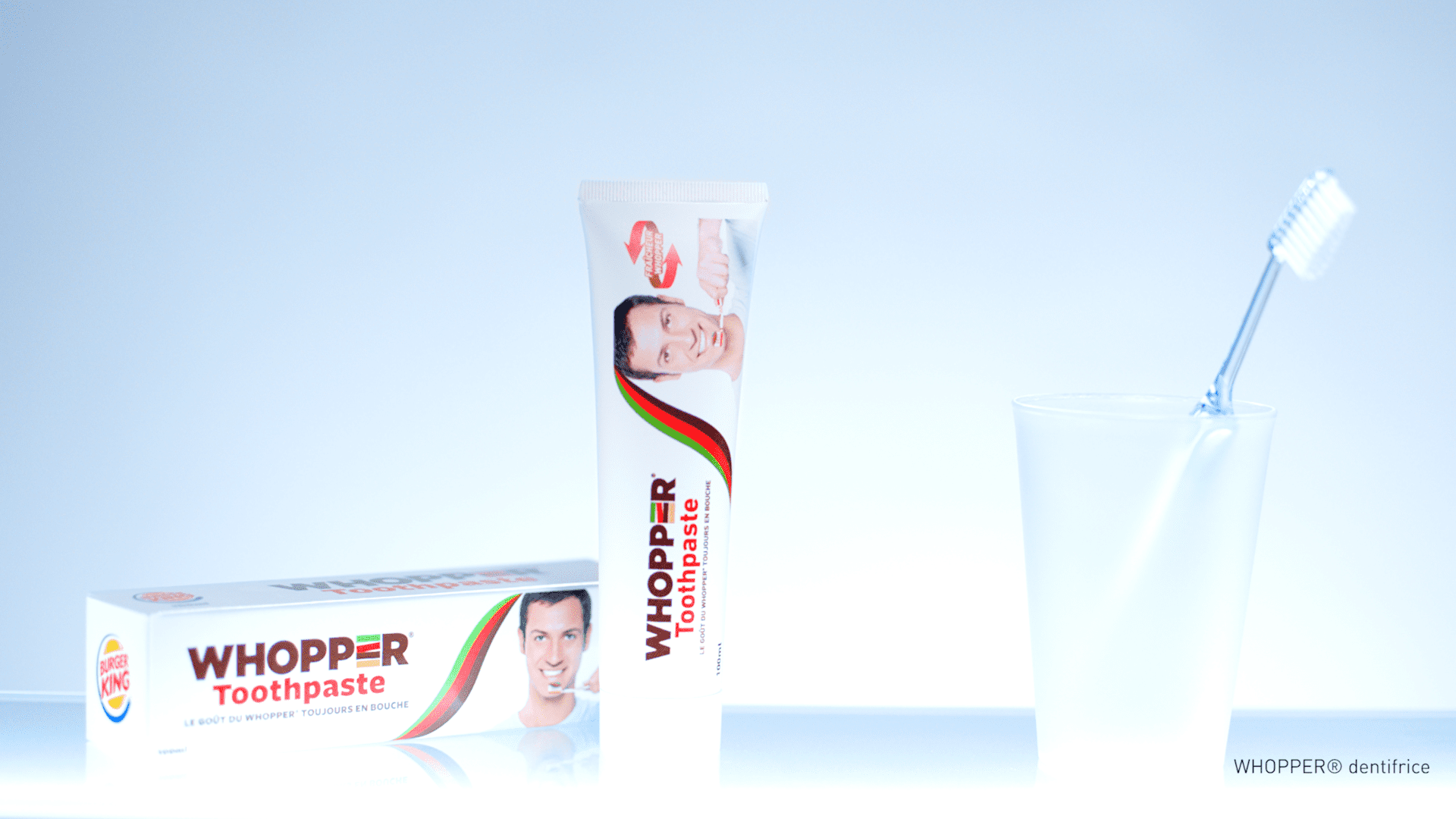 Burger King - Whopper Toothpaste - Packshotmag