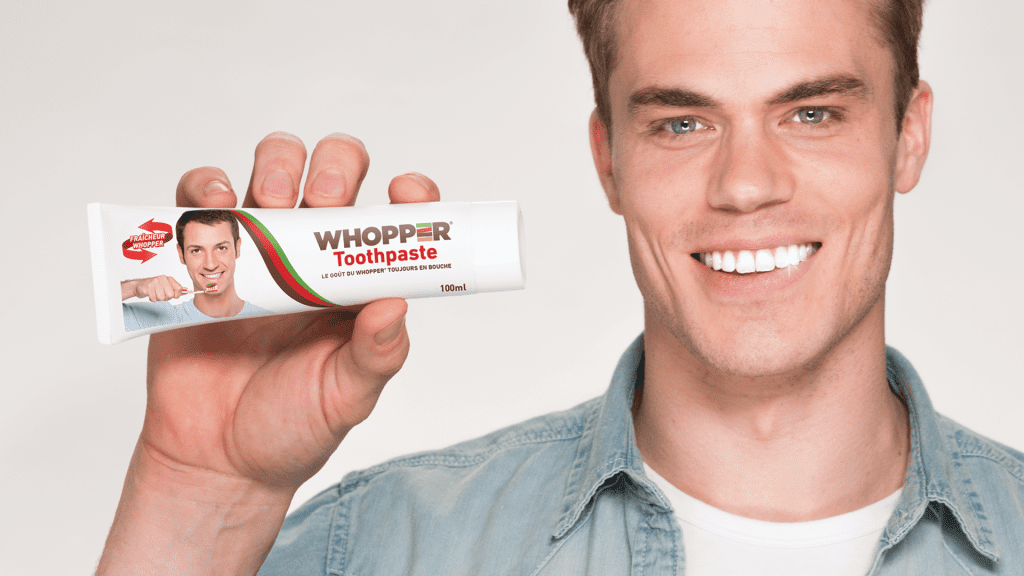 Burger King - Whopper Toothpaste - Packshotmag