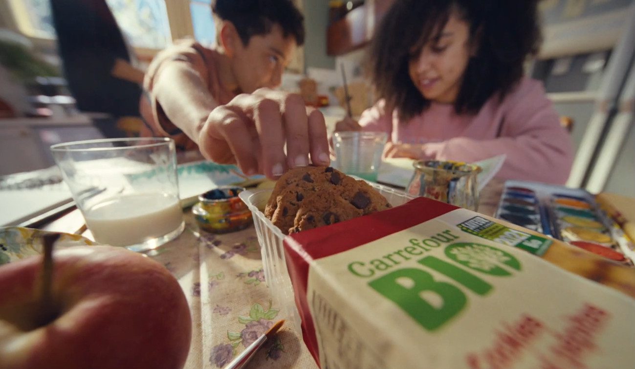 Carrefour - Les produits Bio - Crème de jour - Cookies - Packshotmag