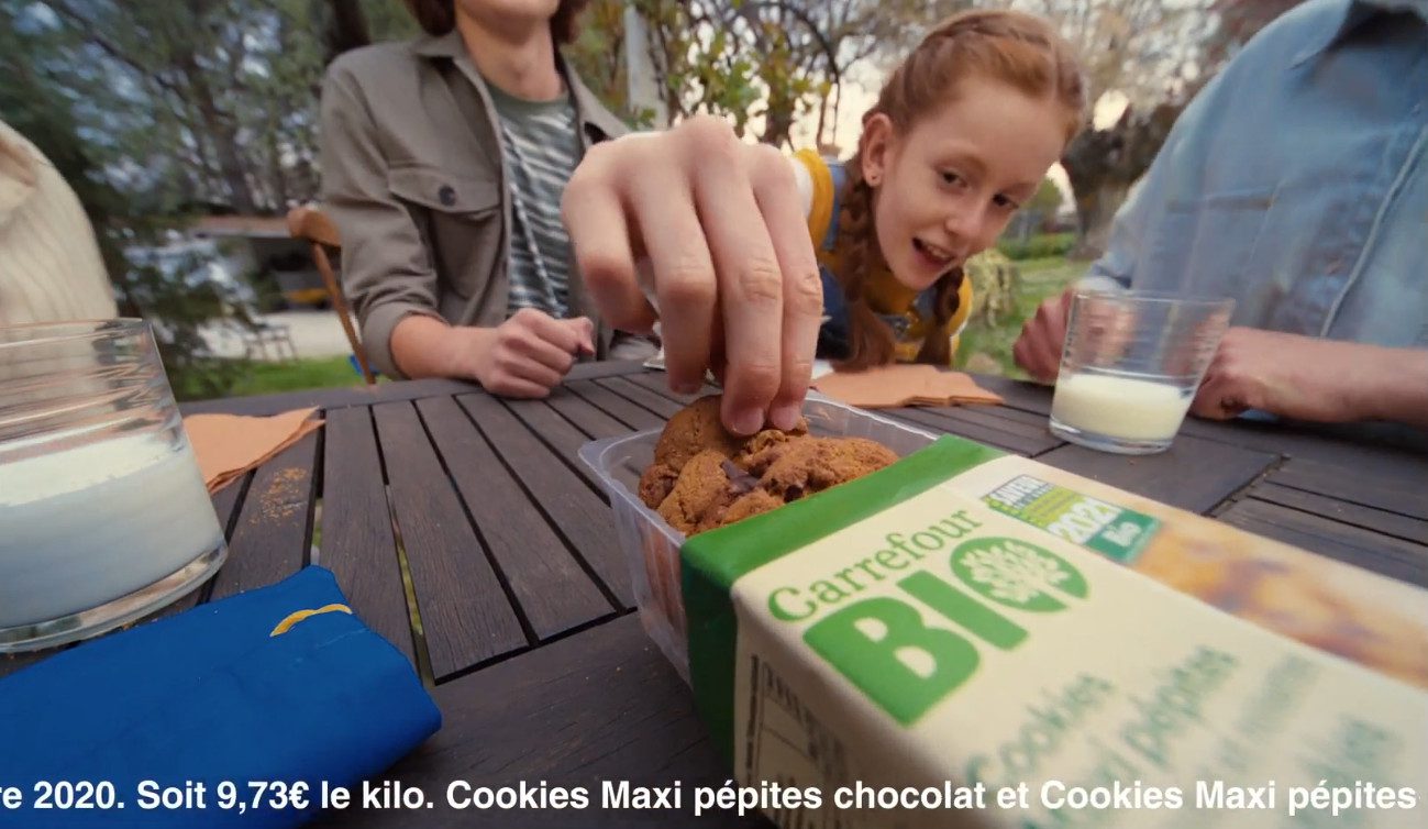 Carrefour - Les produits Bio - Crème de jour - Cookies - Packshotmag